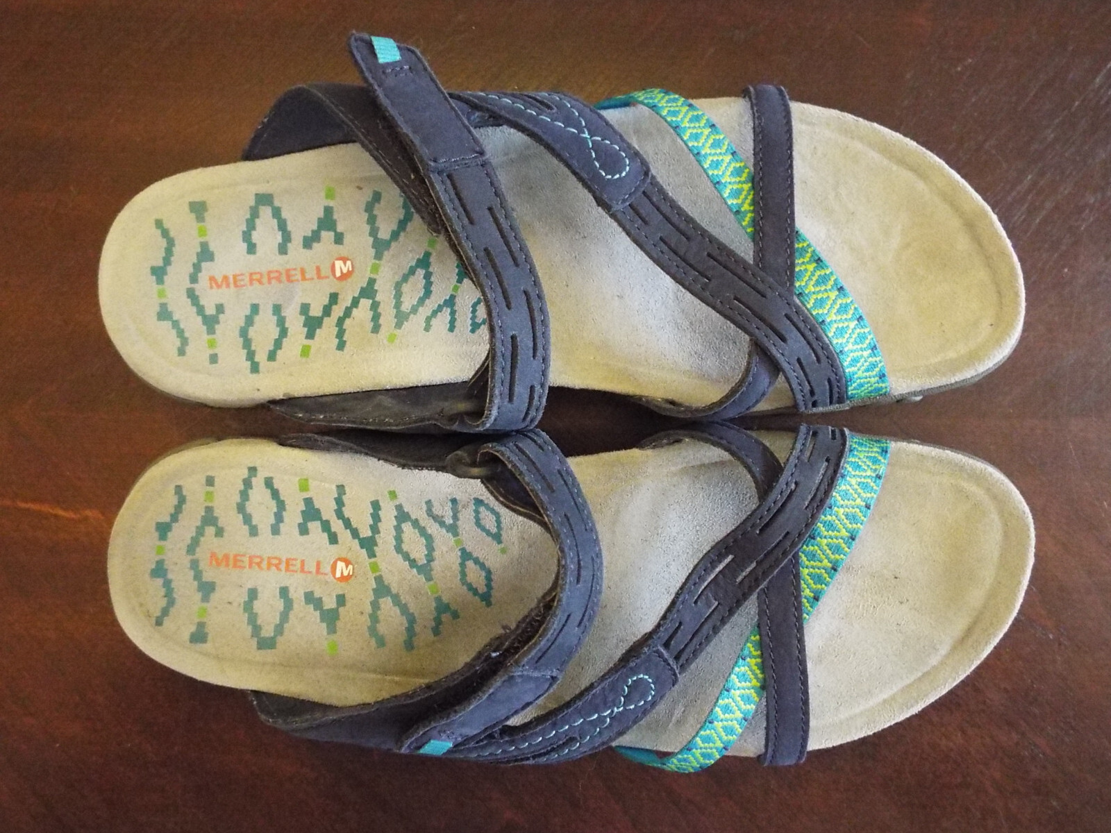 MINT Merrell Terran Weave II Womens Size 7 Sandals Blue/green J54824 ...