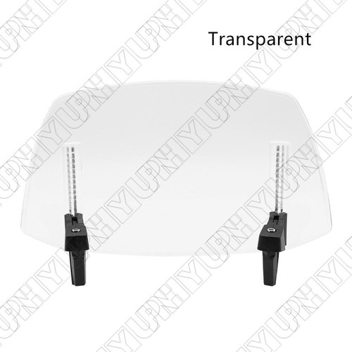 Universal Motorcycle Adjustable Windscreen Spoiler Air Deflector Wind ...