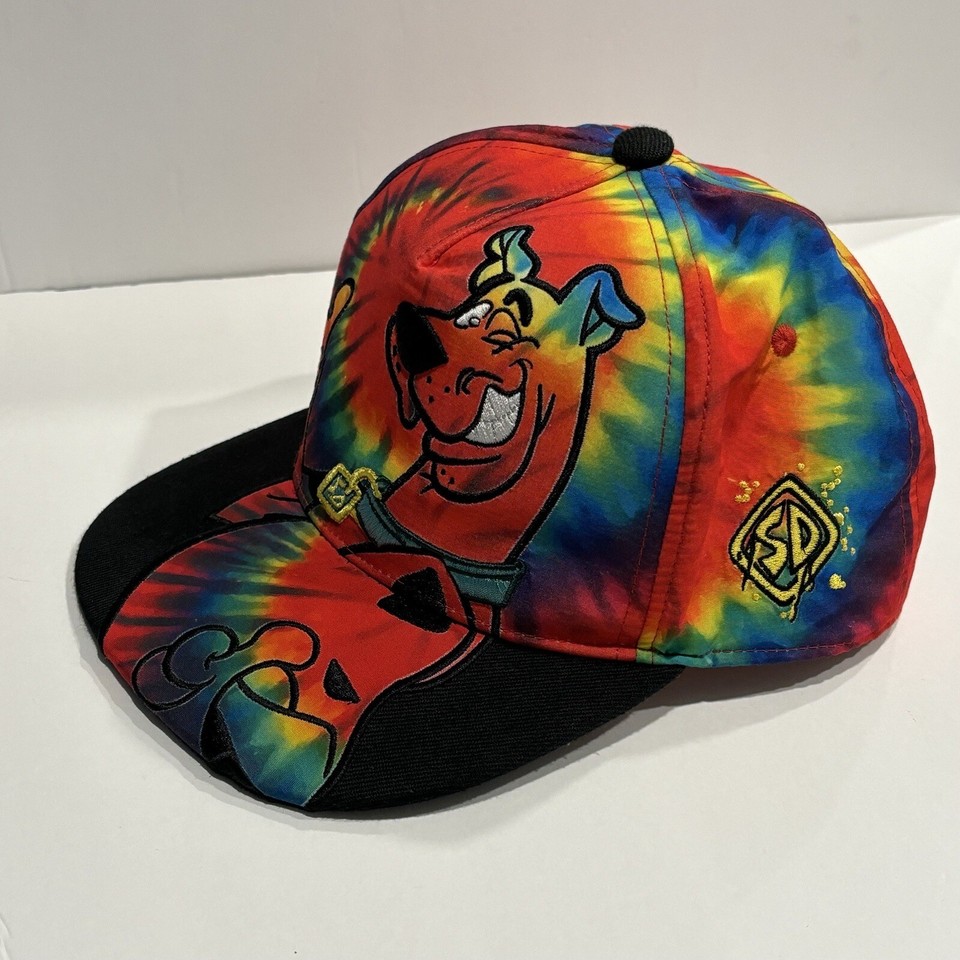 Scooby Doo Tie Dye Embroidered Snapback Cap Hat EUC | eBay UK