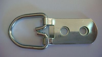 100 Extra Heavy Duty 2 Hole D Ring Picture Frame Hangers 200 #6 1/2 ...