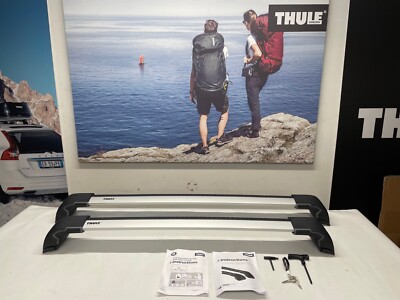 THULE WINGBAR EDGE SILVER 9594 + 4033 Fits VOLVO V40CC 5-dr Hatchback ...