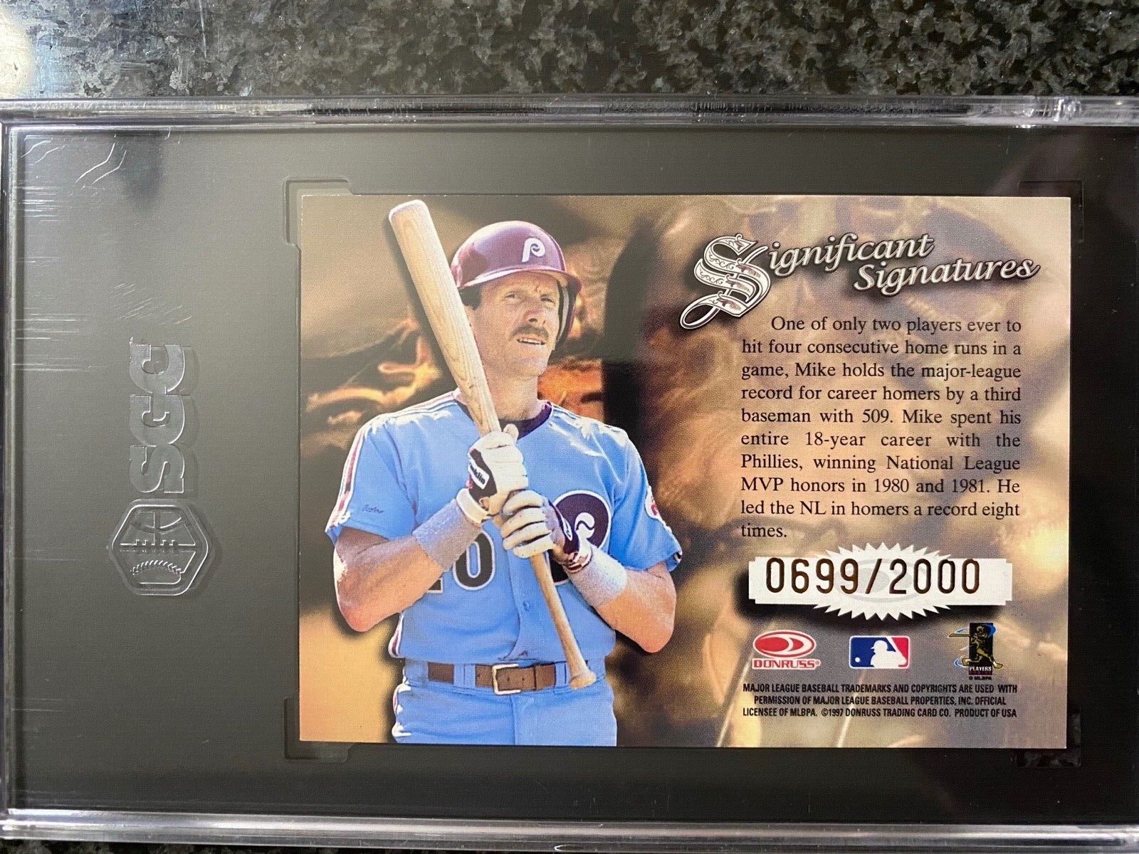 1997 Donruss Signature Series - Significant Signatures Mike Schmidt ...