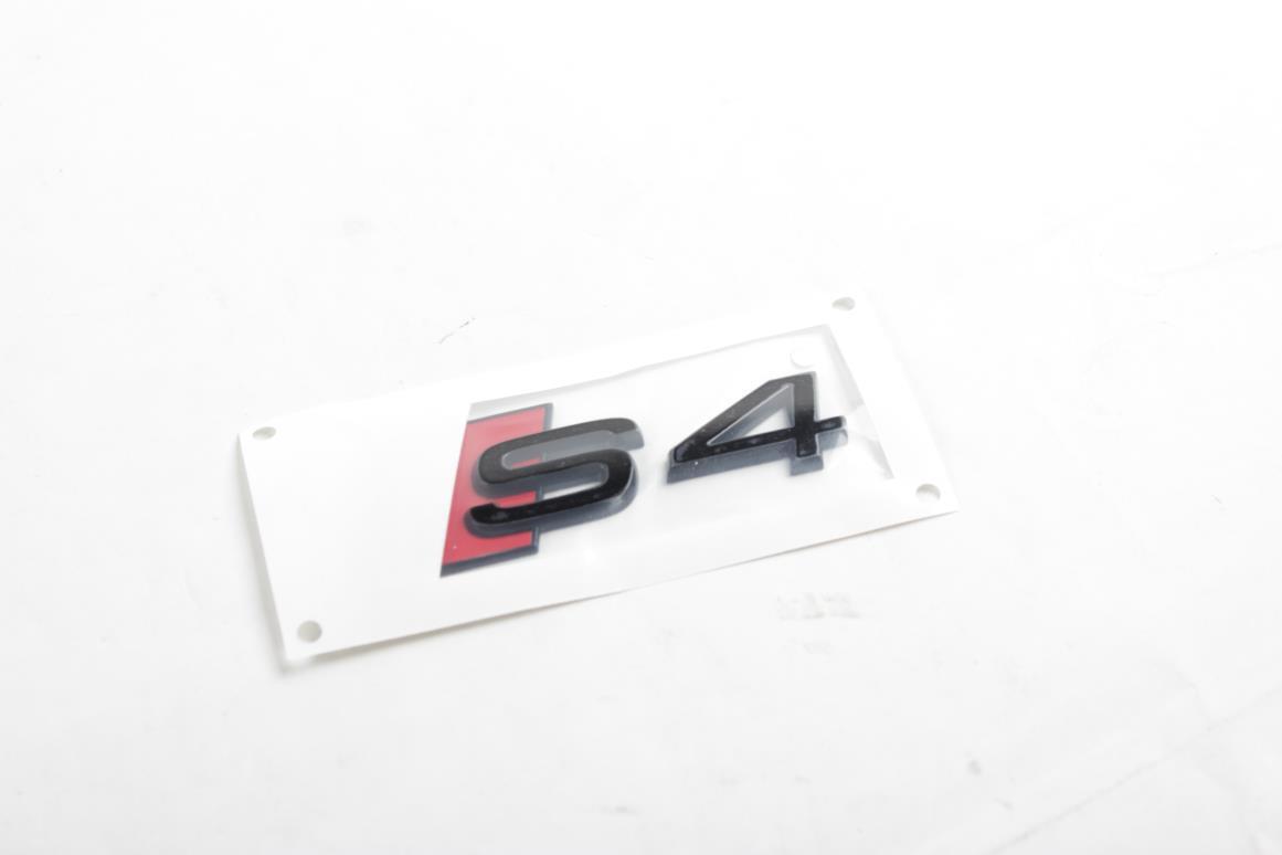 Audi S4 Lettering Black Emblem Logo Rear Tailgate Black Red 8W0071804 ...
