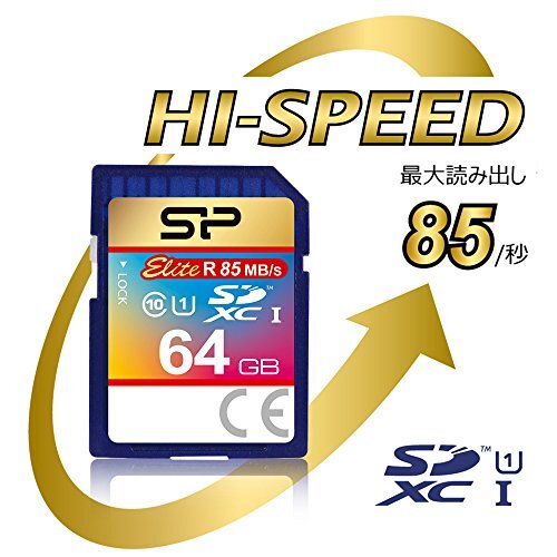 Silicon Power SDXC Card 64GB Class10 UHS-1 Compatible Max Read Speed ...