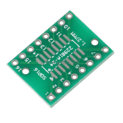 10PCS SSOP16 SOP16 TSSOP16 To DIP16 0.65/1.27mm IC Adapter PCB Board ...