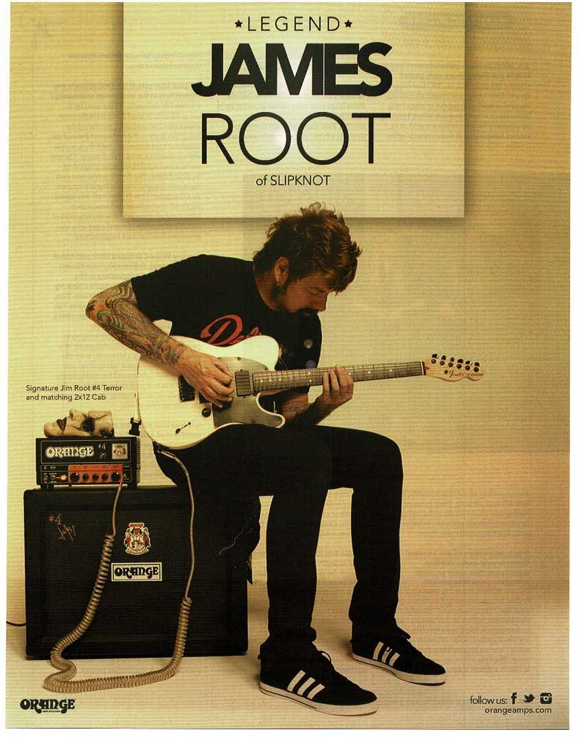 2014 ORANGE Jim Root #4 Terror Amplifier and Cab JAMES ROOT Slipknot ...