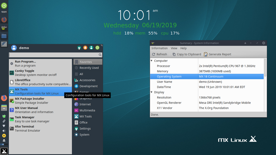 Latest MX Linux 19 Desktop 32 bit and 64 Bit on Bootable DVD New ...