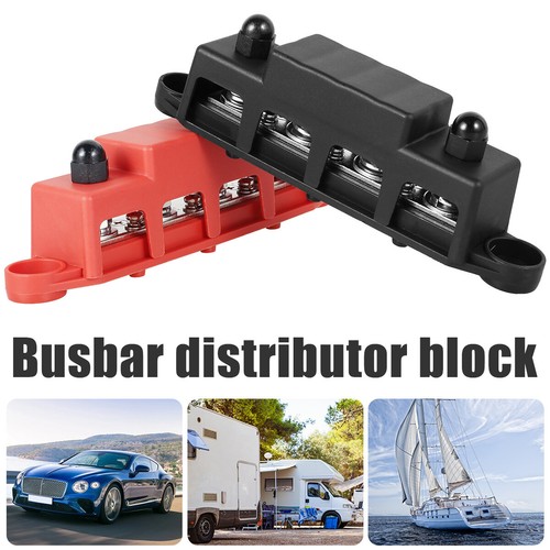 2Pcs Busbar Distributor Block 250A 48V 4 Post Power Distribution Block ...
