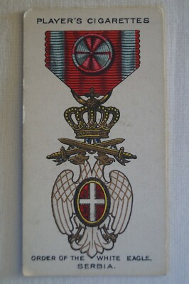 War Decorations & Medals Vintage 1927 Pre WWII Players Card Order of ...