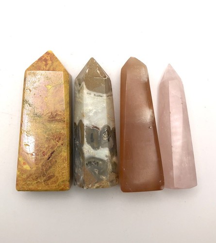 Crystal Lot 130 Realgar Fluorite Root Calcite Rose Quartz Point Obelisk ...