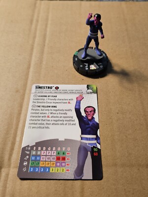 Heroclix DC Notorious set Sinestro #025 Uncommon figure w/card | eBay