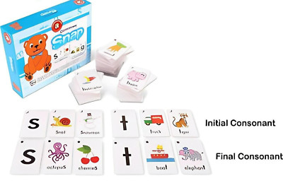 Consonant Snap Play Snap, Fish or Concentration Kids Phonics Learning ...