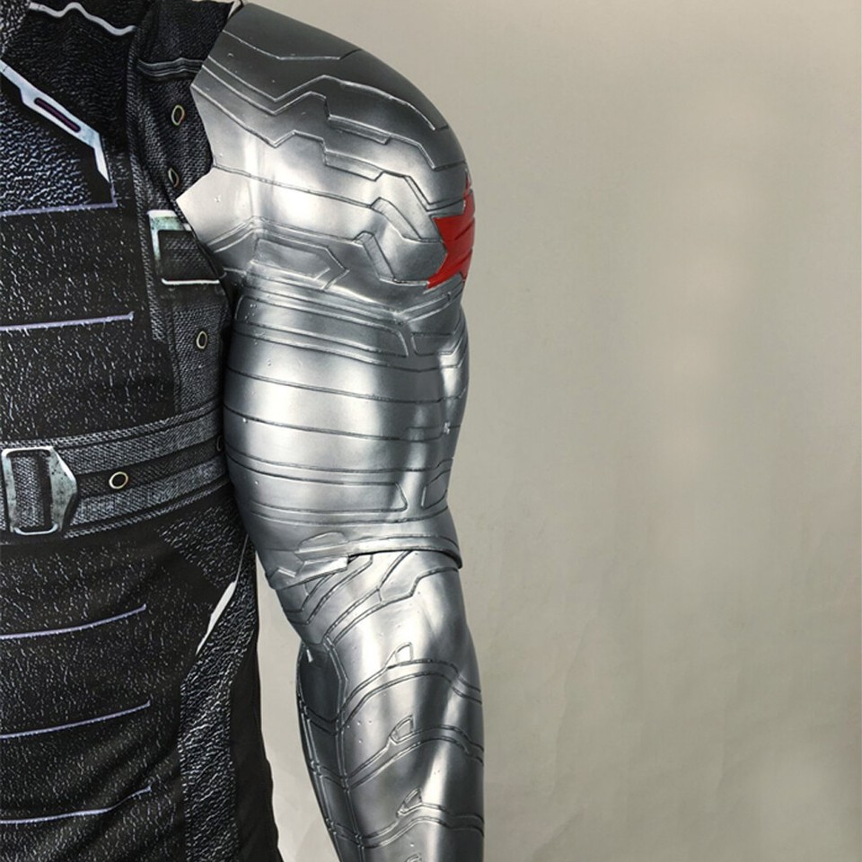 Winter Soldier Bucky Barnes Arm Armour Cosplay Superhero Men Costumes ...