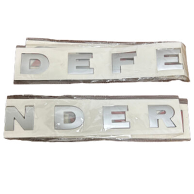 CHROME 2011-2019 DEFENDER EMBLEM BADGE FRONT HOOD CAR REFITTING LOGO ...