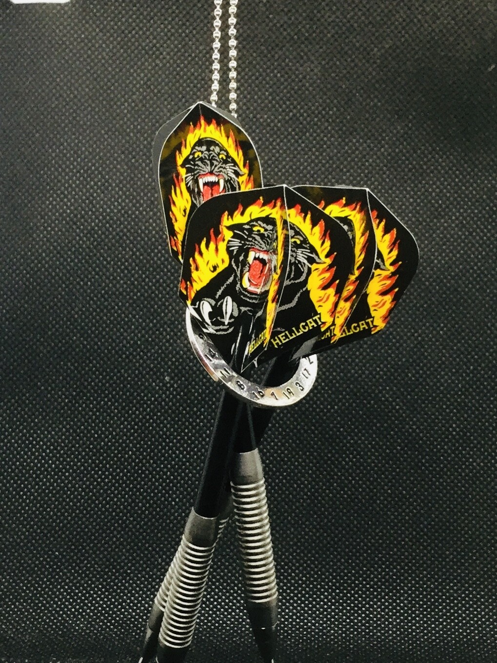 Ring Darts Holder Necklace Dartboard with Ball Chain 70 cm Zinc Alloy ...