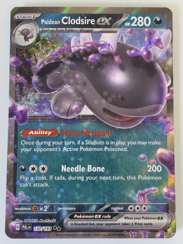 Paldean Clodsire ex 130/193 Scarlet & Violet - Paldea Evolved Pokémon ...