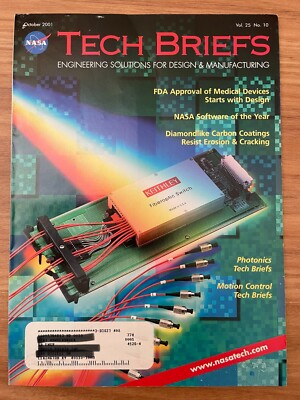 NASA Tech Briefs Magazine October 2001 Vol. 25 No. 10 | eBay Australia