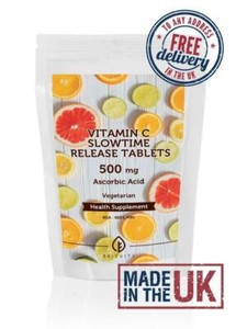 Vitamin C 500mg Slow Time Release Tablets Choose Packet Size | eBay