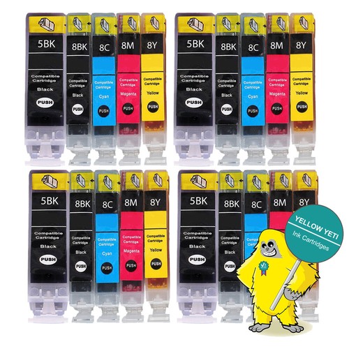 20PK Ink Cartridge Compatible for Canon PGI5 CLI8 MP600 MP600R MP800 ...
