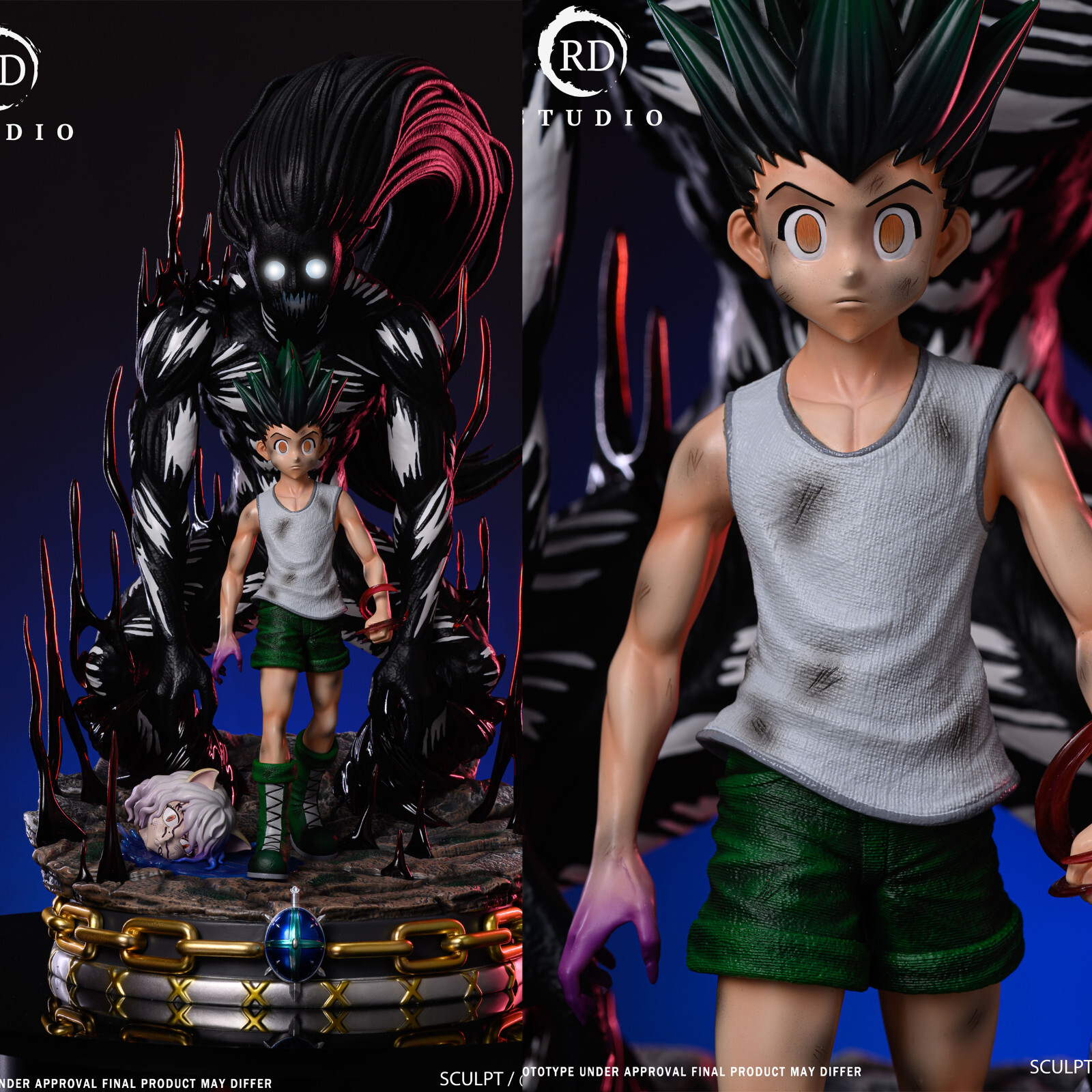 GON·FREECSS HUNTER×HUNTER 1/6 Resin Figure Painted LED Statue RD Studio ...