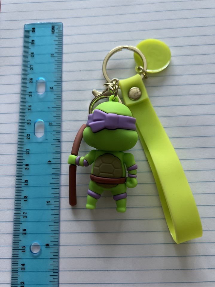 Donatello Teenage Mutant Ninja Turtles Rubber. & Metal Keychain New ...