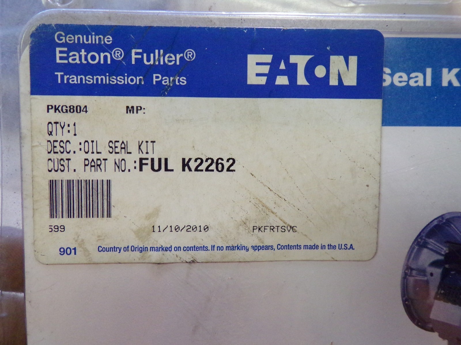 NEW Eaton Fuller FUL K2262 Roadranger Oil Seal Kit *FREE SHIPPING* | eBay