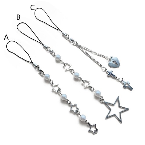 Star Pendant Phone Straps Backpack Charm Keys Decoration Chain | eBay