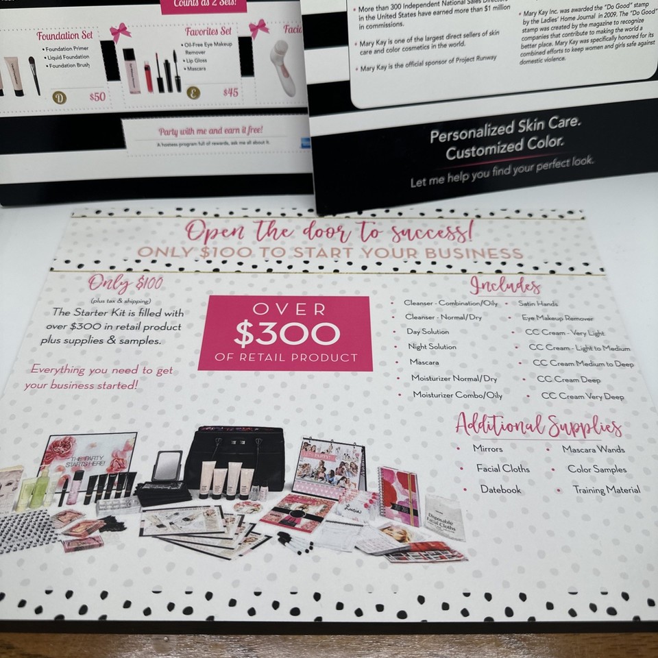 Mary Kay Lot Consultant Seller Supplies Mirrors Pallet Trays Brushes ...