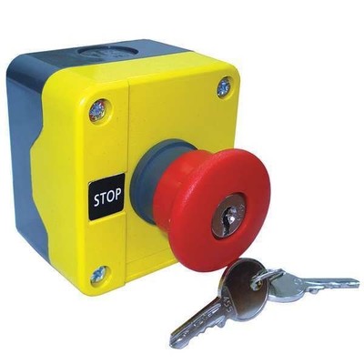 Dayton Control Station, Push Button, Red, 1NC 32W276 Dayton 32W276 22 ...