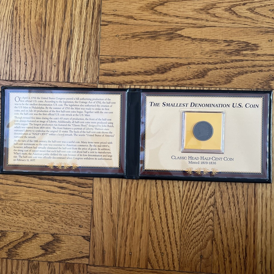 The Smallest Denomination U.S. Coin By The Postal Commemorative Society ...