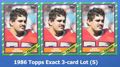 Rick Bryan 1986 Topps Exact 3 Card Lot (S) #s 369 | eBay