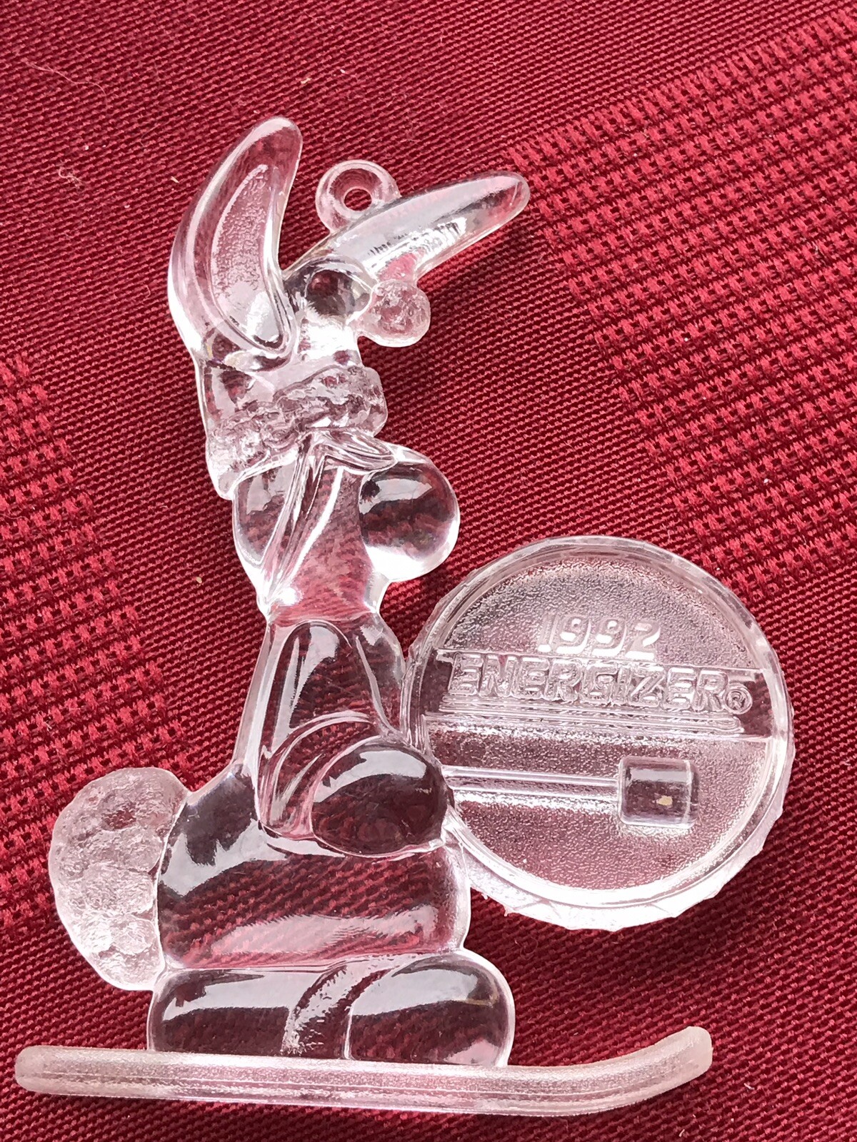 Energizer Battery Bunny Mascot Christmas Ornament Clear Acrylic | eBay