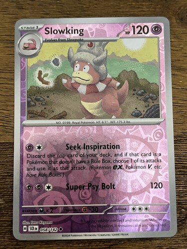 Slowking - 058/142 Stellar Crown REVERSE Holo Pokemon - NM/MINT | eBay