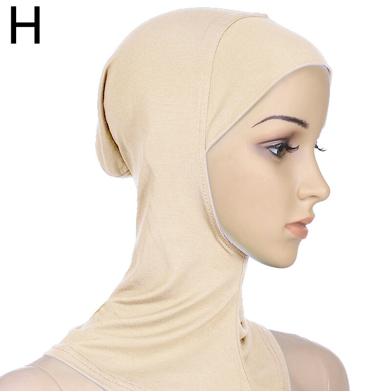 Women Islamic Hat Neck Cover Muslim Bonnet Underscarf Cap Ninja Hijab ...