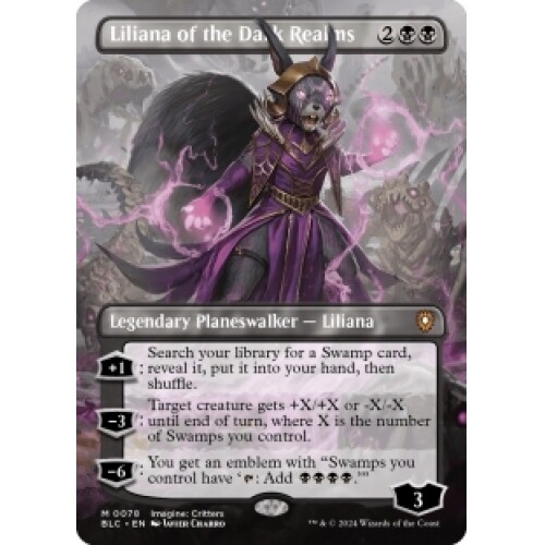 LILIANA OF THE DARK REALMS (BORDERLESS) Bloomburrow: Commander ...