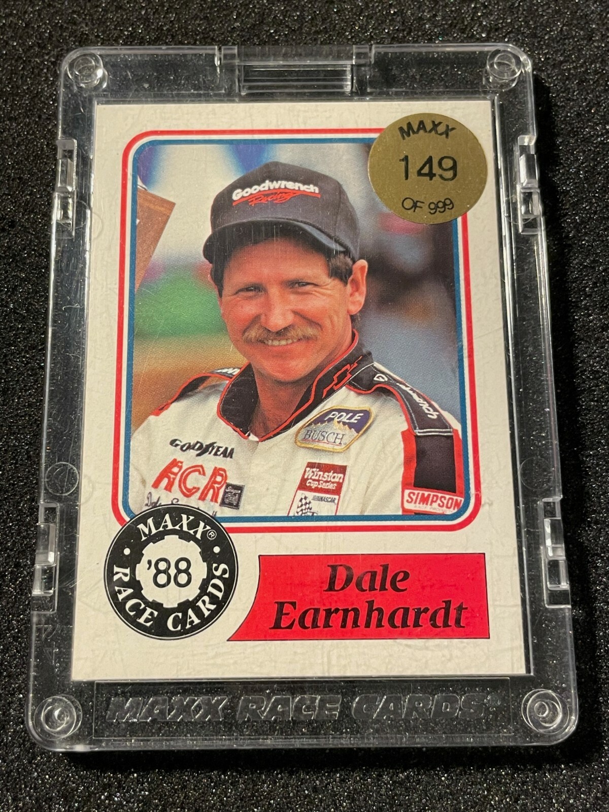 1994 MAXX Medallion #99 1988 Redempt Dale Earnhardt ROOKIE CARD RC #149 ...