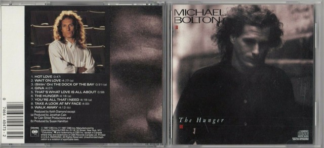 Michael Bolton - The Hunger CD Album / Columbia US IMPORT 1987 Release ...