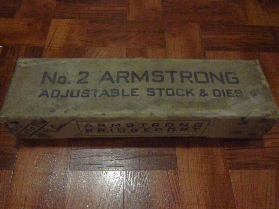 Vintage Armstrong Bridgeport CT No.2 Stock Pipe Threader Die Set ...
