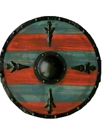 Medieval Round Shield Viking Shield Unique Dragon Design Shield Wooden ...