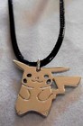 POKEMON PIKACHU STAINLESS STEEL 1" PENDANT ON 16"- 18" ADJUSTABLE ...