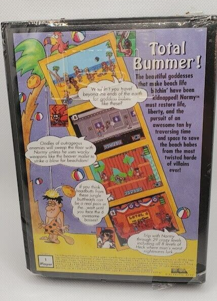 *FACTORY SEALED* (1994 SEGA GENESIS) Normy's Beach Babe-O-Rama Video ...