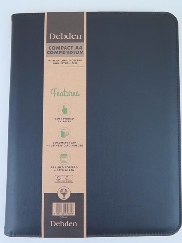Debden A4 Conference Compendium PU Black 260 x 320mm 5120.U99 for sale ...