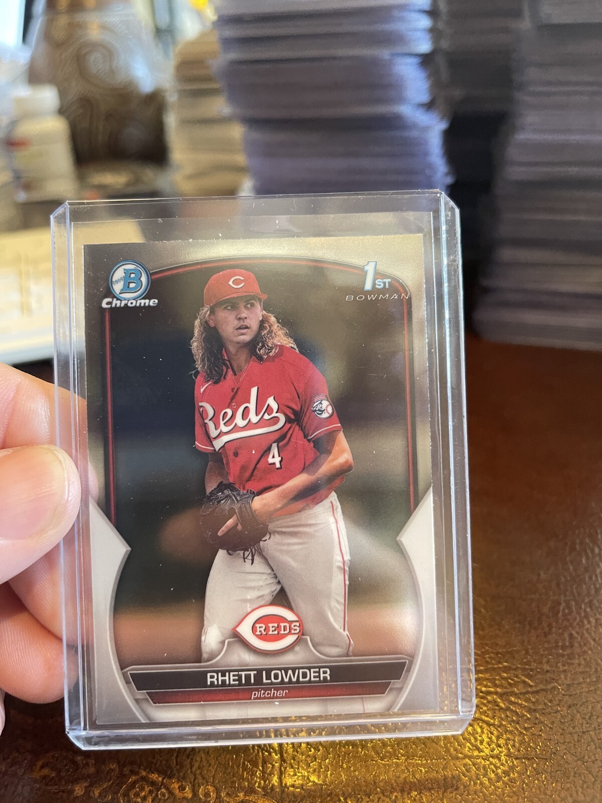 2023 Bowman Draft Rhett Lowder 1st Bowman Chrome Cincinnati Reds | eBay