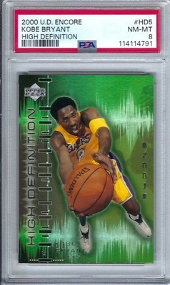2000-01 Upper Deck Encore High Definition #HD5 - Kobe Bryant PSA 8 NM ...