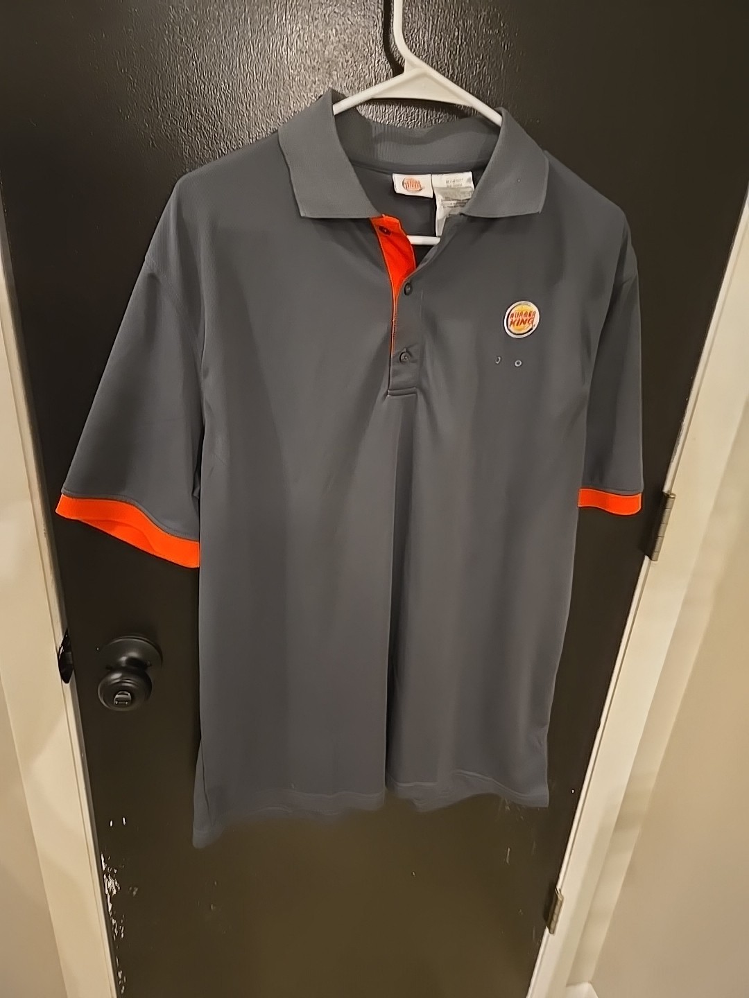 Burger King Employee Uniform Polo Crew Shirt Unisex L… - Gem