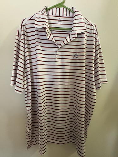 Rhoback Golf Polo Shirt Mens XXL Red White Blue Stripe - Patriotic 🇺🇸 ...