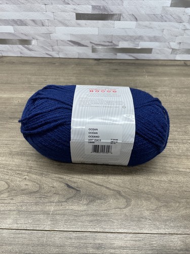 RED HEART Heat Wave - Ocean Blue- 4 Medium Yarn 3.5oz 198 Yds. Acrylic ...