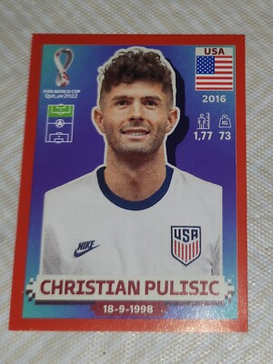 Christian Pulisic Red Parallel Qatar 2022 | eBay