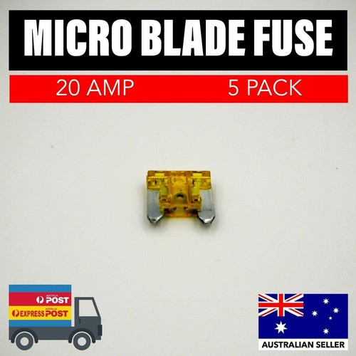 5 X 20 Amp Micro Blade Fuse Mini Auto Car ATM Low Profile Vehicle Fuses ...