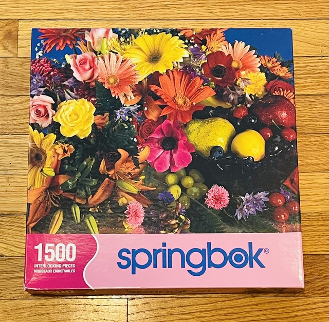 Springbok 1500 Jigsaw Puzzle Flowers and Fruit High Quality for sale ...